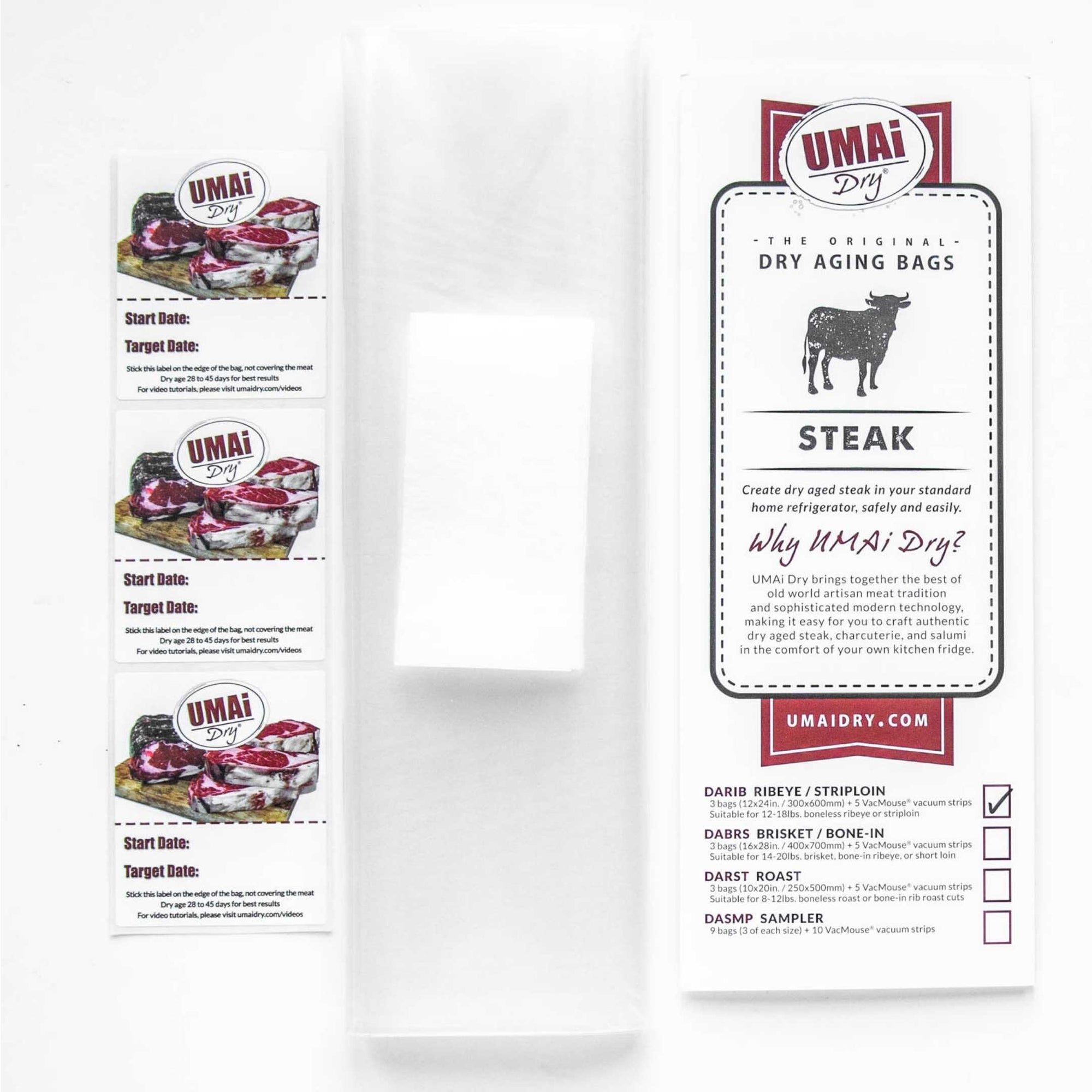 UMAi Dry® | Steak Aging Bags - Ribeye/Striploin
